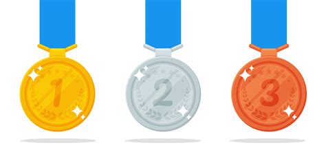 메달 벡터 금 은 동메달은 스포츠 이벤트 우승자의 상입니다 개념에 대한 스톡 벡터 아트 및 기타 이미지 개념 계급 금속 Istock