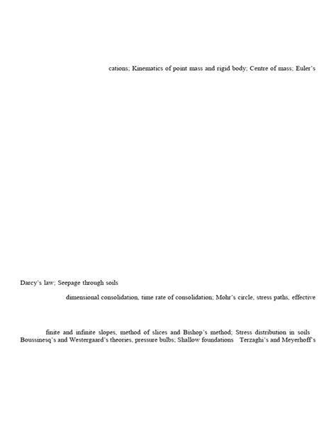 Civil Syallabus Pdf Beam Structure Bending