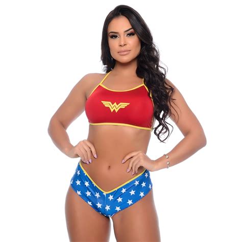 Fantasia Mini Mulher Maravilha Sex Shop Shopee Brasil