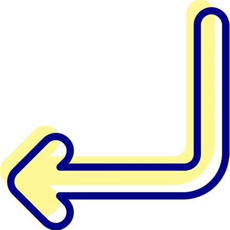 Curved Left Arrow Vector Icon 26323144 Vector Art At Vecteezy