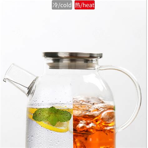 Wholesale Summer Handmade 1800 Ml Heat Resistant Borosilicate Glass