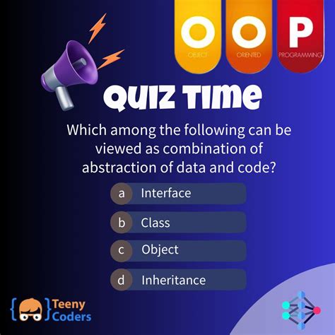 Test Your Oop Skills With Abstraction Quiz Teeny Coders Posted On The Topic Linkedin