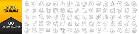 Premium Vector Set Of Linear Data Processing Icons Analysis Icons In Simple Design Vector