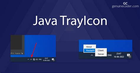 Java Trayicon Tutorial With Popupmenu And Images Genuine Coder
