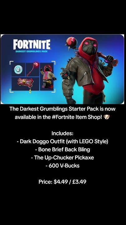 Darkest Grumblings Pack Available In The Fortnite Item Shop Fortnite Chapter6