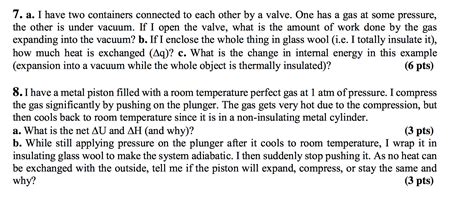 Solved 7 A I Have Two Containers Connected To Each Other Chegg Com