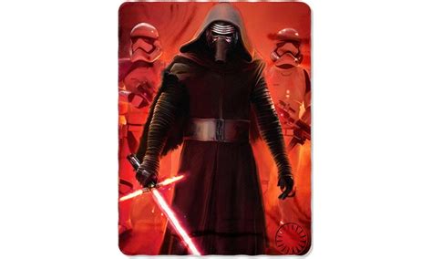 Star Wars Kylo Ren And Storm Troopers Plush Fleece Throw Blanket Groupon