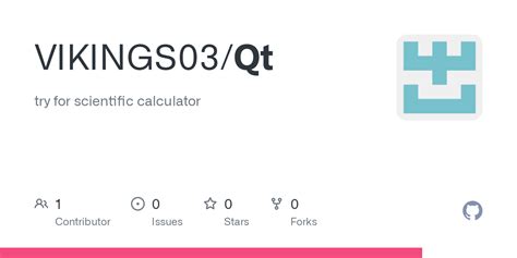GitHub VIKINGS Qt Try For Scientific Calculator