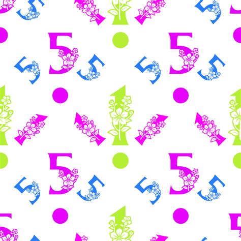 Seamless Pattern Of Numbers 27971328 Vector Art At Vecteezy