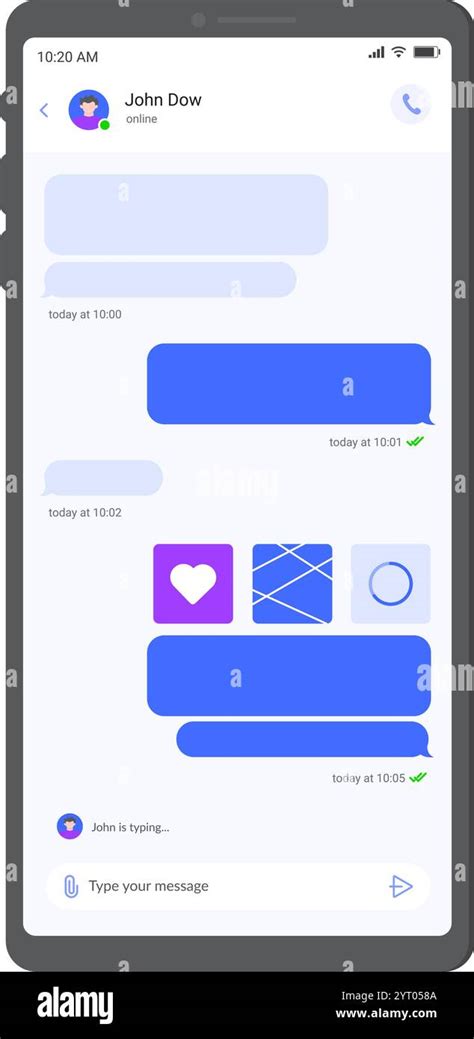 Modern Smartphone Displaying An Ongoing Chat Conversation With Message