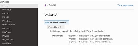 Rhino3dm Py How To Specify The Return Type Of Point3d Object