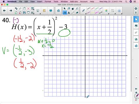 solved sketch the graph of each quadratic function label the vertex