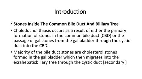 Choledocholithiasis Pptx
