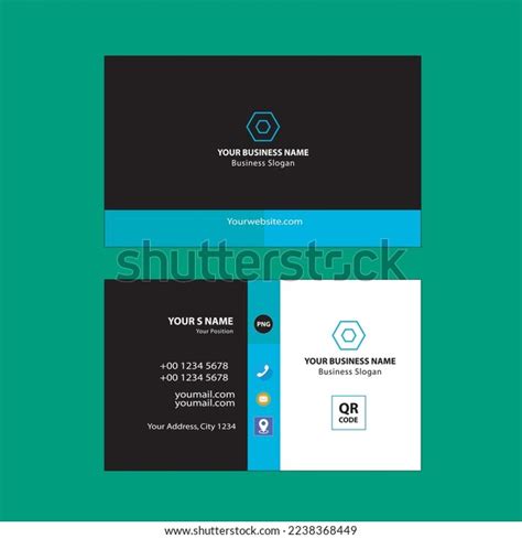 Simple Visiting Card Desing Template Stock Vector Royalty Free 2238368449 Shutterstock
