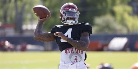 Alabama Football Nick Saban Weighs In On Jalen Milroe Ty Simpson