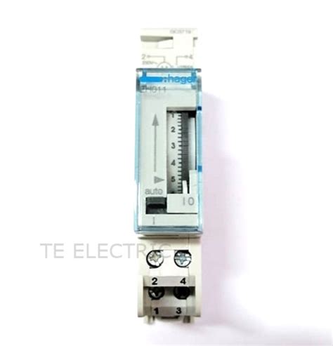Hager Eh011 Analogue 24hrs Timer 250vac Single Pole Din Rail Type Johor