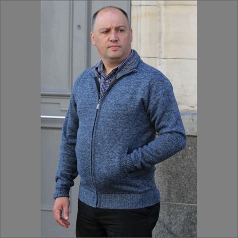 Raphael Valencino Mike Blue Zip Cardigan Cwmenswear