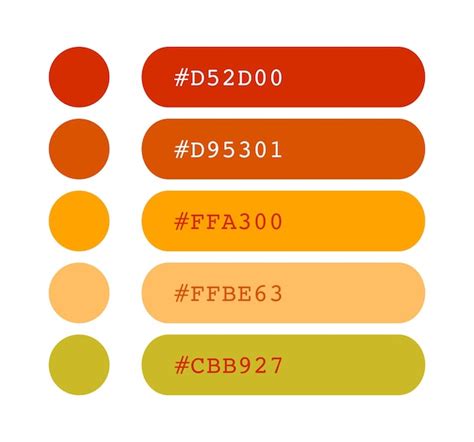 Paleta de cores vermelha e amarela cores vibrantes cores de catálogo