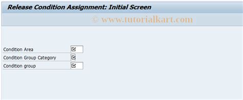 f98g sap tcode release condition assignment