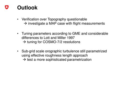 Ppt Parametrization Of Subgrid Scale Orographic Drag In The Cosmo