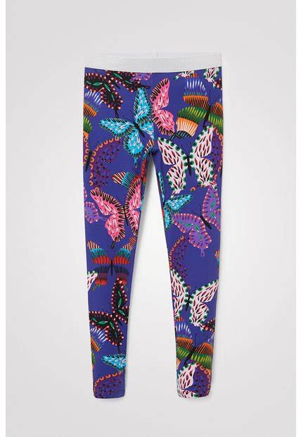 Leggings Desigual Multicolor Calce Ajustado Compra Ahora Dafiti Chile