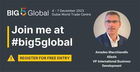 Amedeo Macchiavello On Linkedin Big 5 Global
