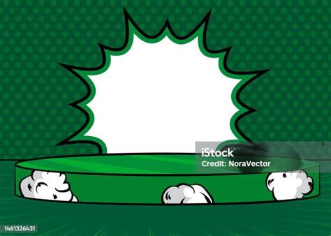 만화 장면 받침대 만화책 제품 연단 무대 모형 프레젠테이션을 위한 추상 플랫폼입니다 벡터 그림 질감 배경입니다 가격에 대한 스톡 벡터 아트 및 기타 이미지 Istock