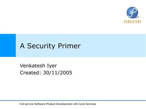 Network Security Primer Ppt