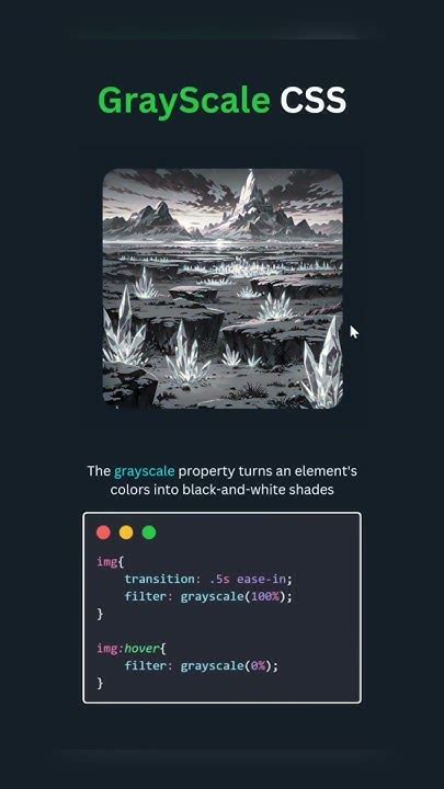 Grayscale Coding Css Css3 Youtube