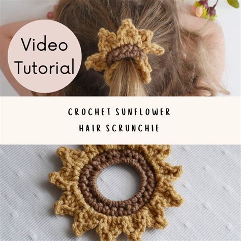 Sunflower Scrunchie Pattern Mumsy Makes Crochet