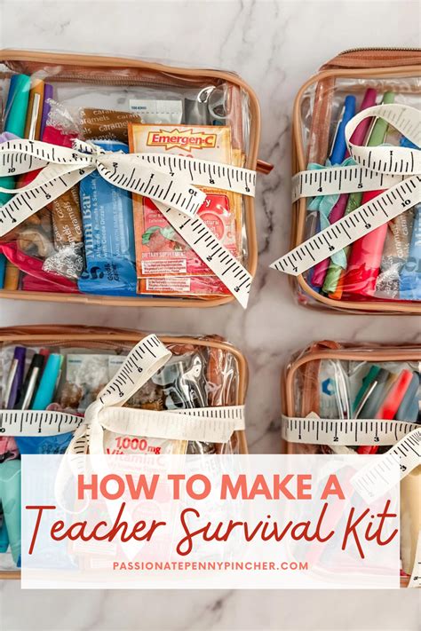 Diy Teacher Survival Kit Perfect For A Welcome Back To School T