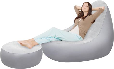 Mengduo Inflatable Leisure Sofa Chair And Footstool Outdoor