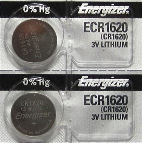 2 Energizer CR1620 Lithium 3V Coin Cell Batteries Brand New Walmart
