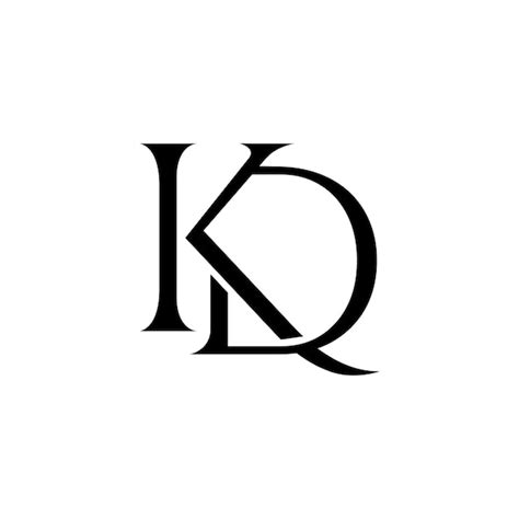 Premium Vector Kd Initial Lettering Logo Or Dk Initial Lettering Logo