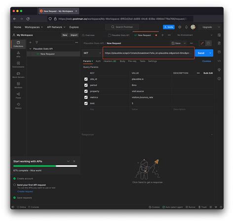 How To Get Started With The Stats Api Using Postman Plausible Docs