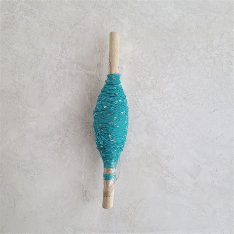 Handmade Sequin Thread Turquoise Jane Stafford Textiles