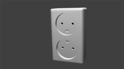 Power Socket 3d Model 19 Max Fbx Obj Free3d