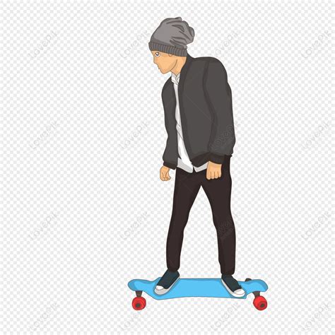 십대 스케이트 보드 타기 Png 일러스트 무료 다운로드 Lovepik