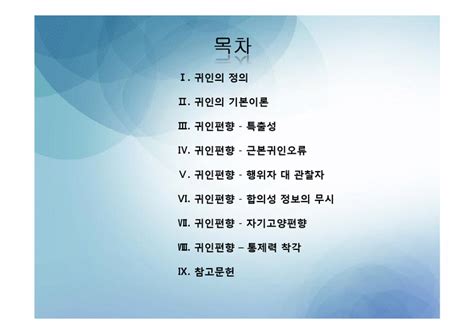 귀인이론 귀인편향 사회과학
