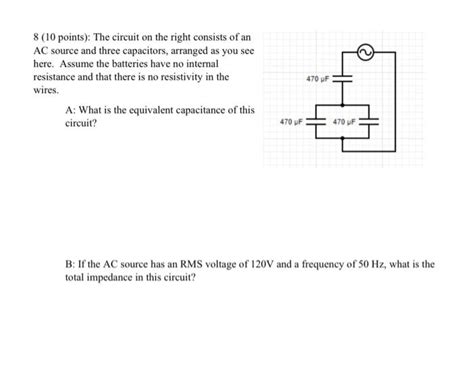 solved 8 10 points the circuit on the right consists of