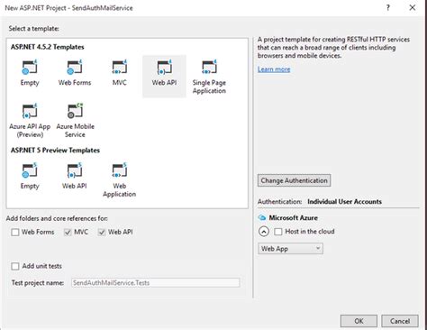 Create An Aspnet Web Api Web Service To Send Authenticated Emails With