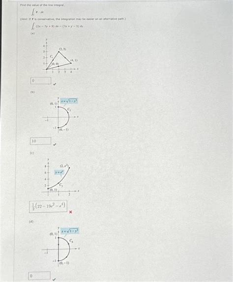 Solved Find the value of the line integral. (Hint: If F is | Chegg.com