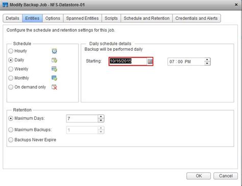 Solved Vsc 61 Not Able To Save Backup Job Netapp Community