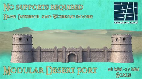 Modular Desert Fort Printable Tabletop Terrain Tabletop Analytics