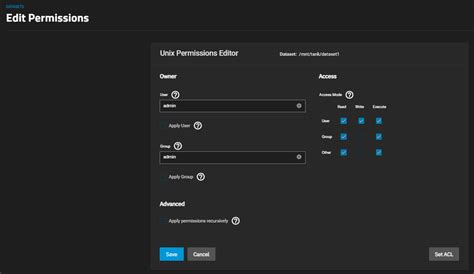 Setting Up Permissions | TrueNAS Documentation Hub