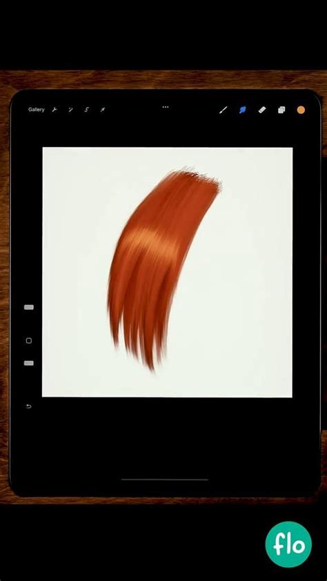 create procreate hair brush tutorial digital art tutorial digital