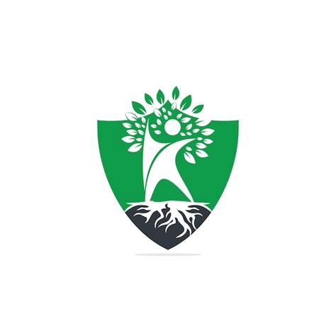 Premium Vector Human Tree Roots Vector Logo Design