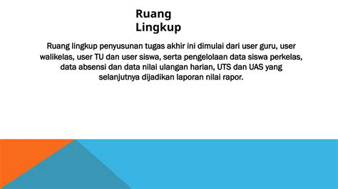 Perencanaan System Pengolahan Nilai Siswa Pptx