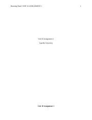 Unit Assignment PSY Docx Running Head UNIT ASSIGNMENT Unit Assignment