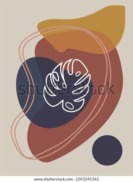 Bigroun Line Drawing Forming Tree Leaves 库存插图 2203245365 Shutterstock